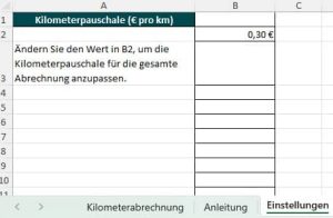 Kilometerabrechnung Vorlage kostenlos Excel Fahrtkosten